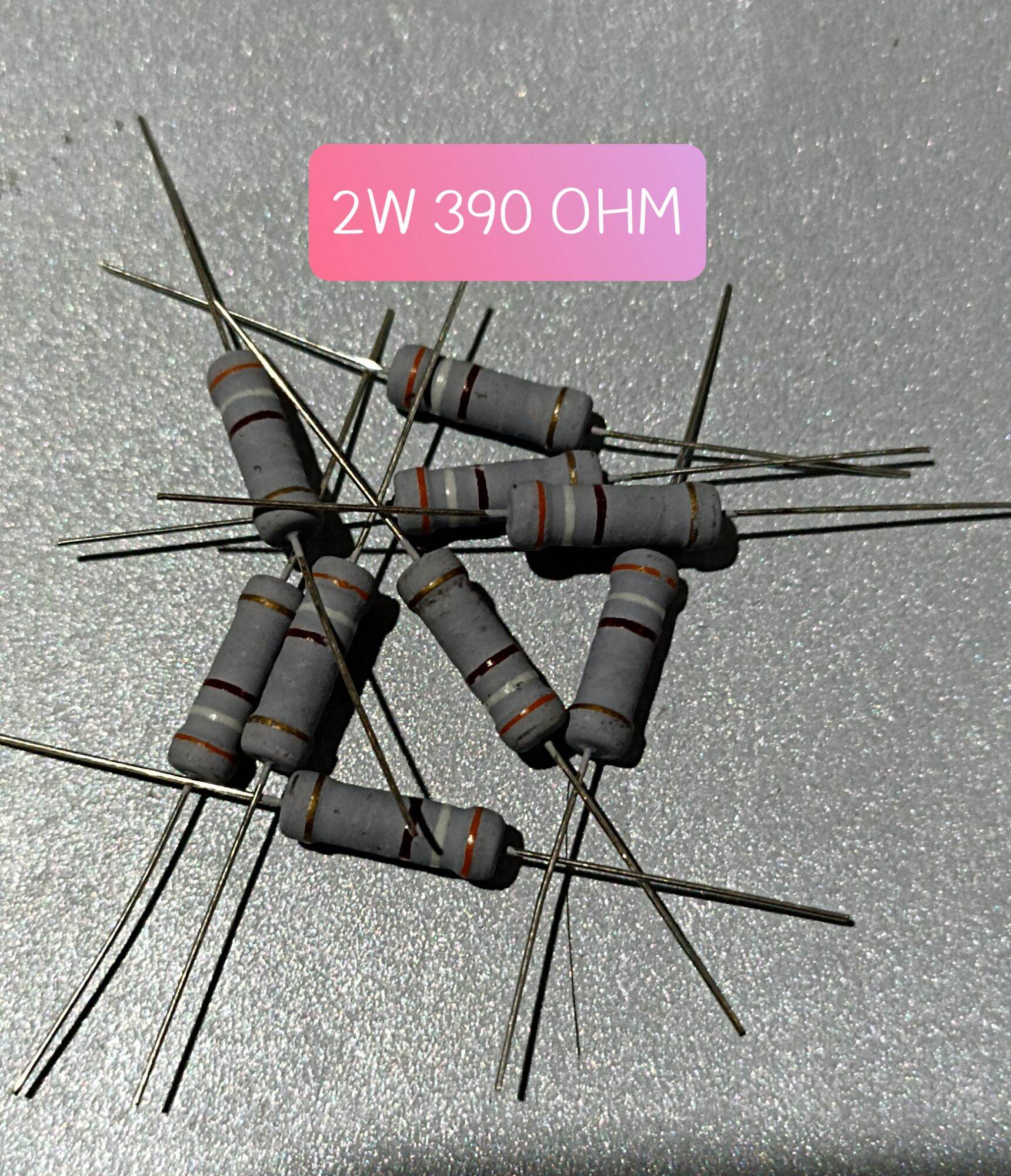10BUAH RESISTOR 2WATT 390 OHM 2 WATT 390 OHM 2W 390 OHM | Lazada Indonesia