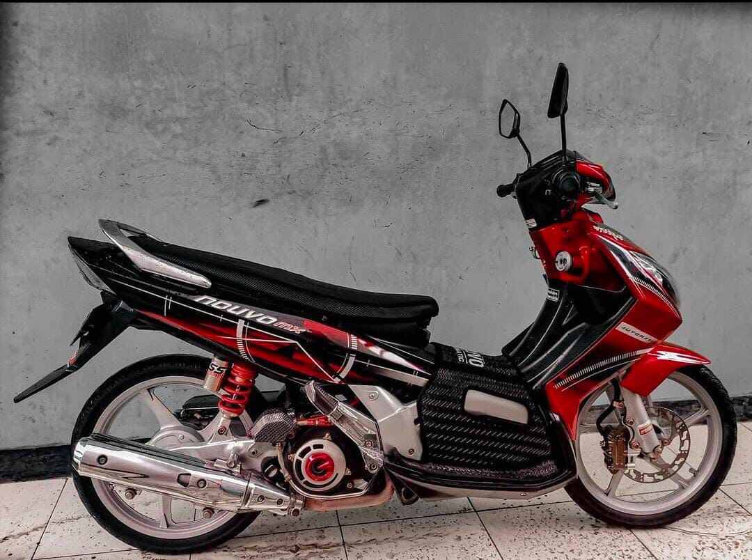 Striping Nouvo Z Custom Mx Glossy Black Red Terbaru / Sticker Nouvo Z ...