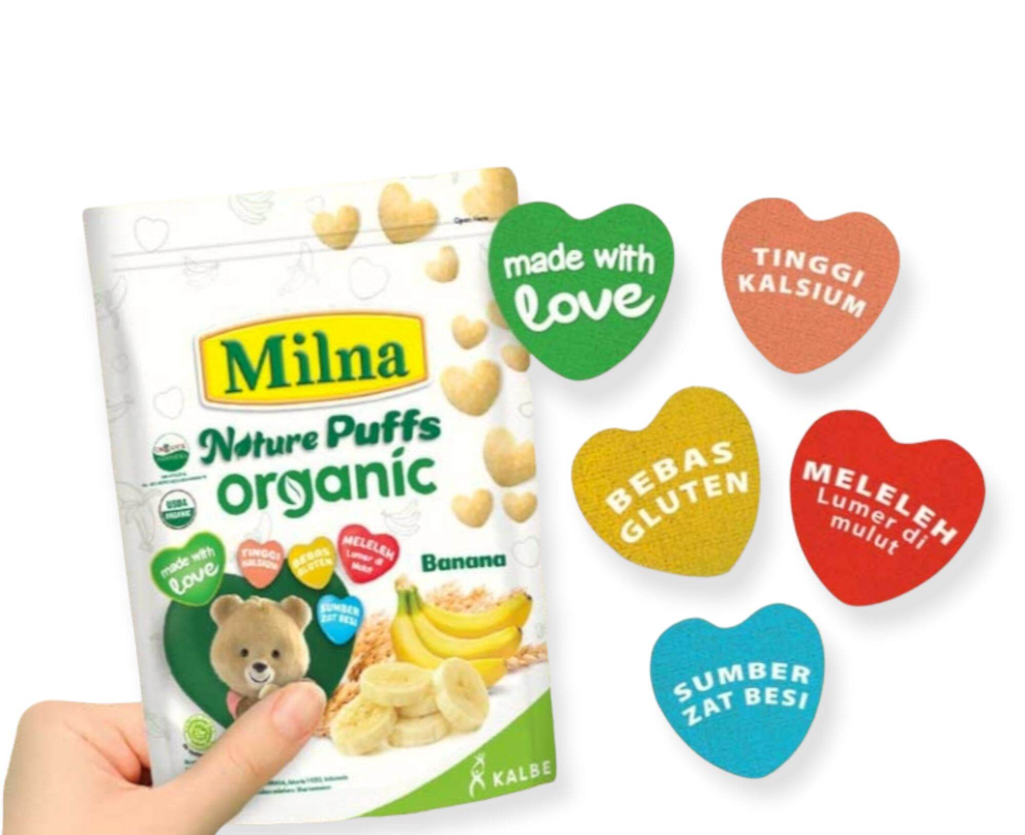 Milna Nature Puffs Organic Banana 15g | Lazada Indonesia