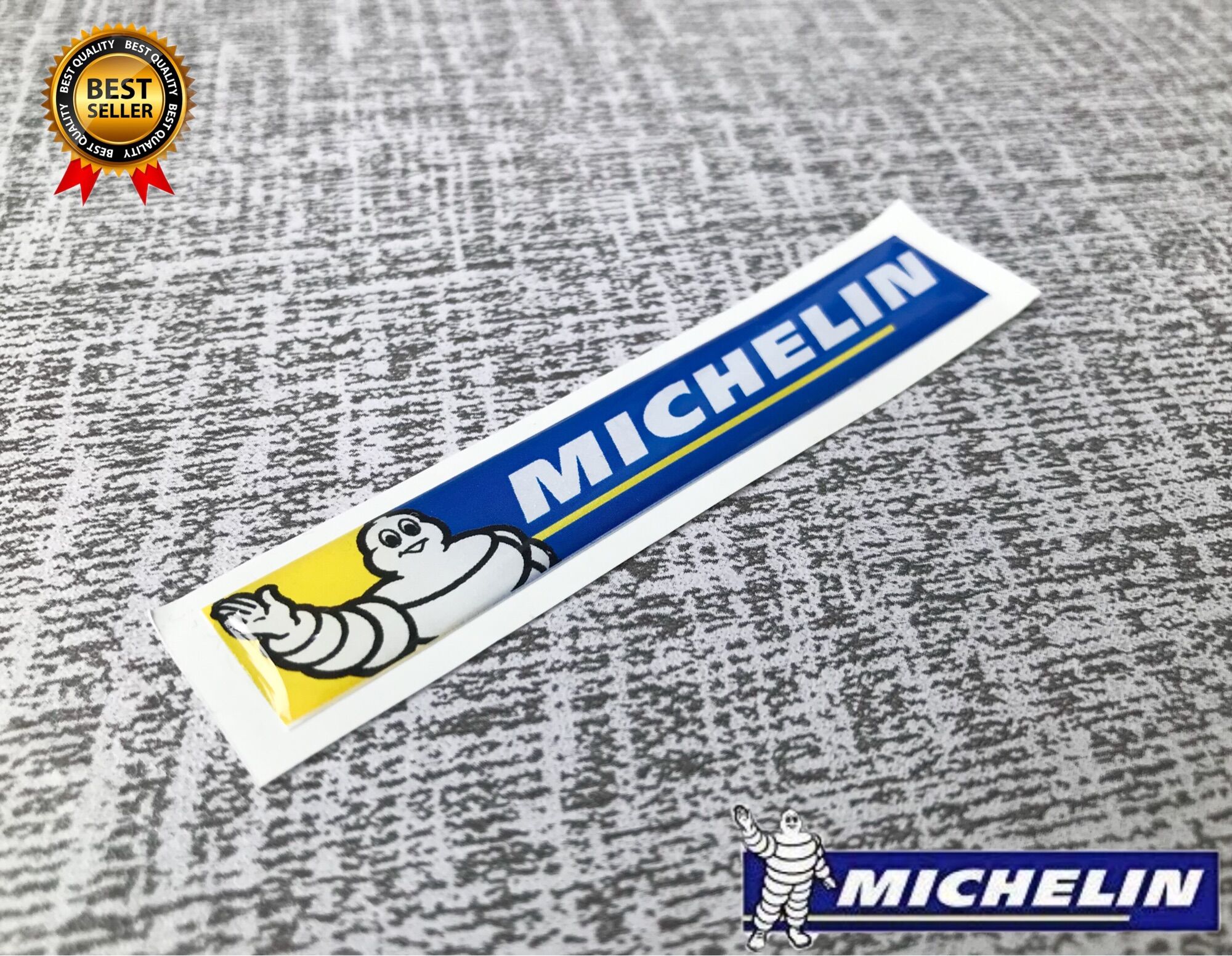 STIKER MICHELIN TIMBUL STICKER EMBLEM PREMIUM STIKER MOTOR STICKER ...