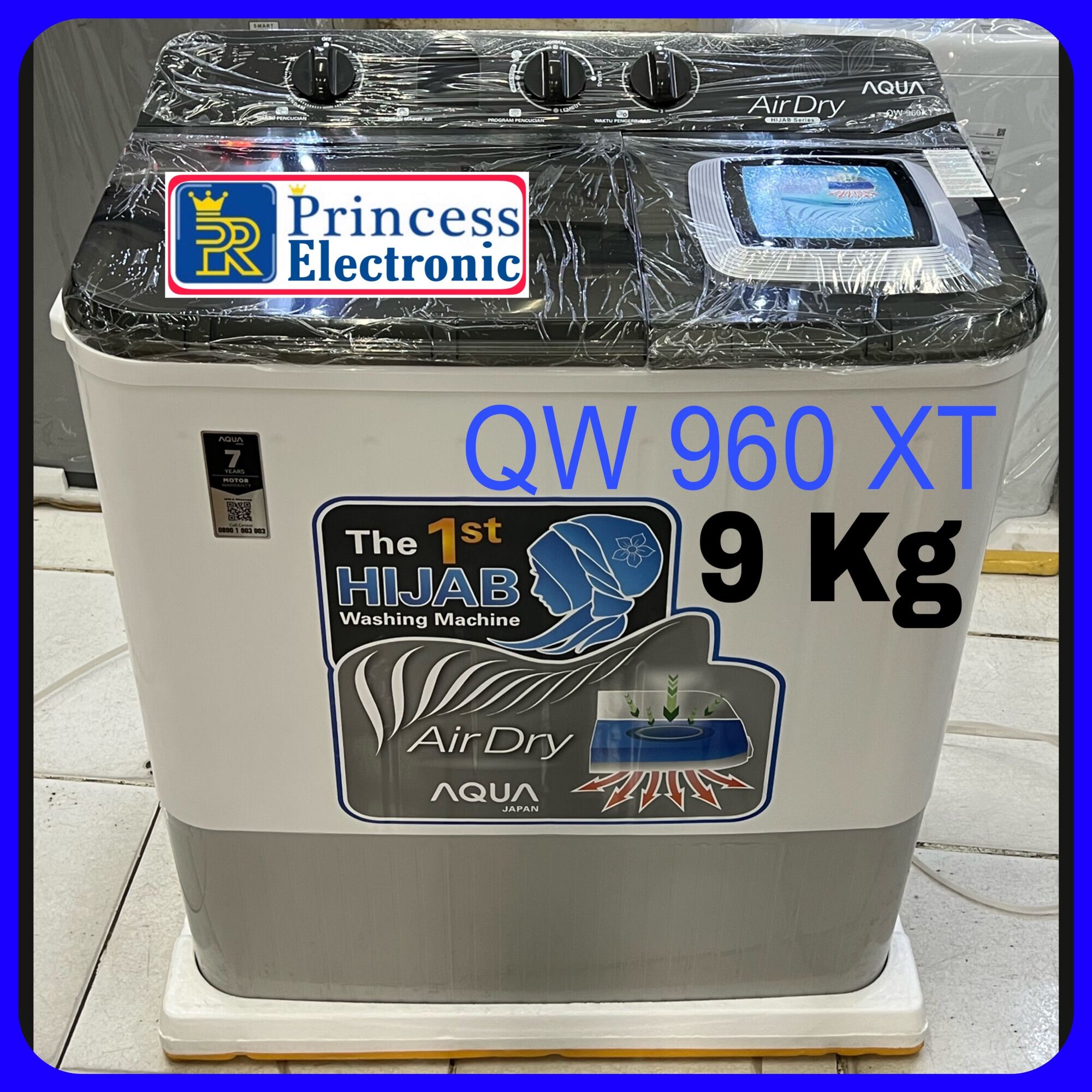 Mesin cuci AQUA QW 960 XT 9kg 2 Tabung | Lazada Indonesia
