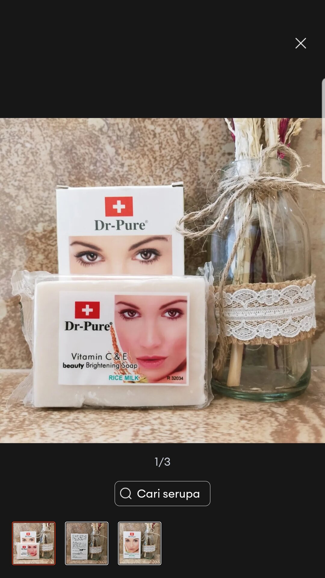 DR PURE Brightening soap rice milk / sabun beras Dr Pure | Lazada Indonesia
