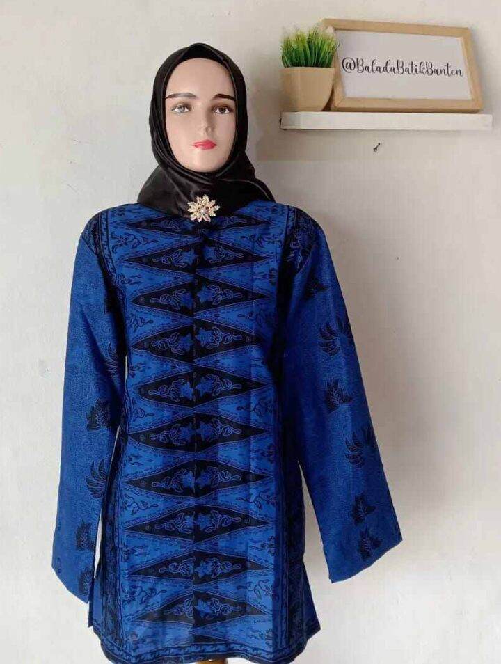 Baju Batik Baduy Banten , kemeja dan atasan untuk pria dan wanita ,motif Kembang renyek ...