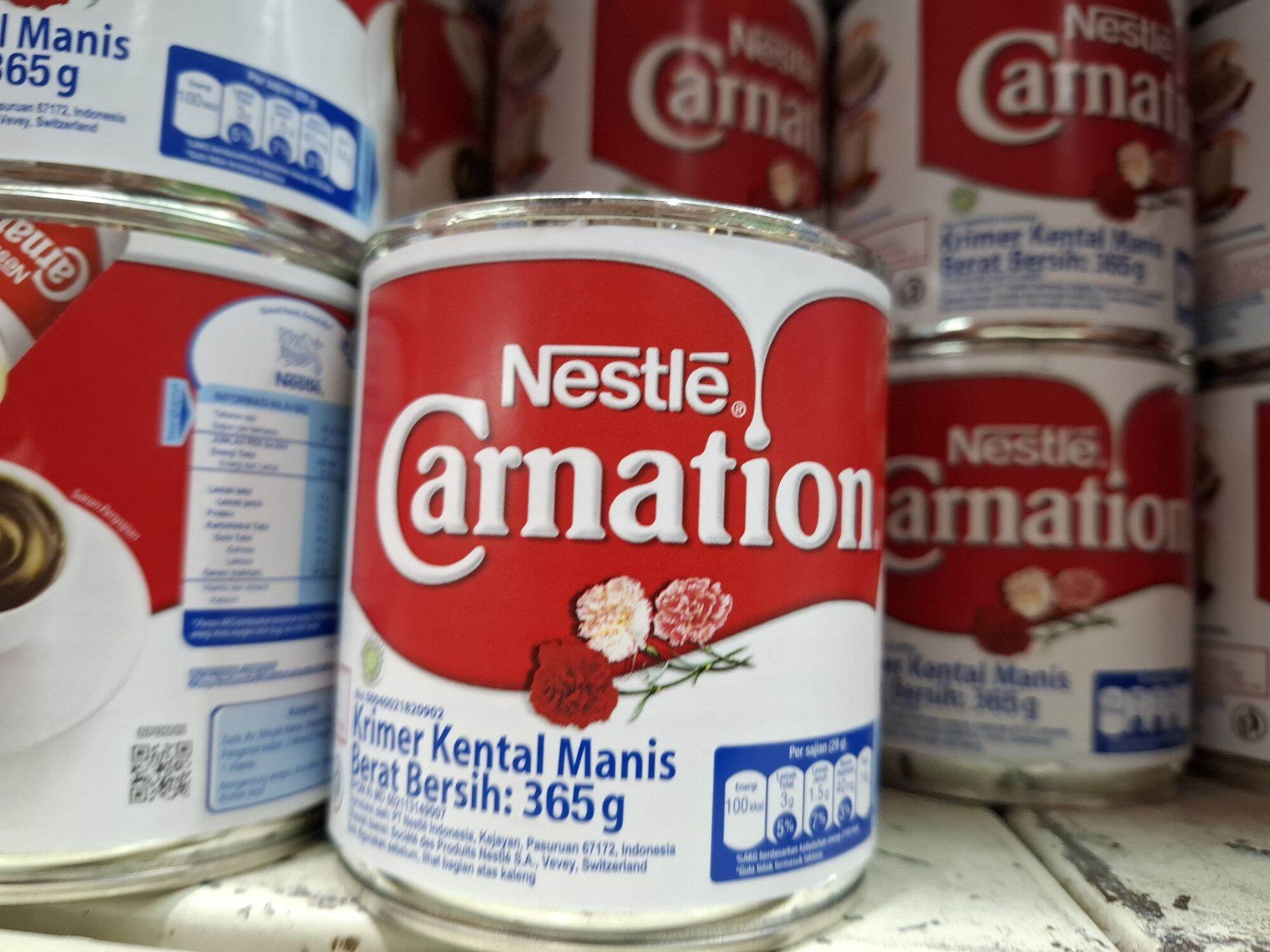 Nestle CARNATION Susu Kental Manis 365g / Susu Kaleng Carnation / Susu ...