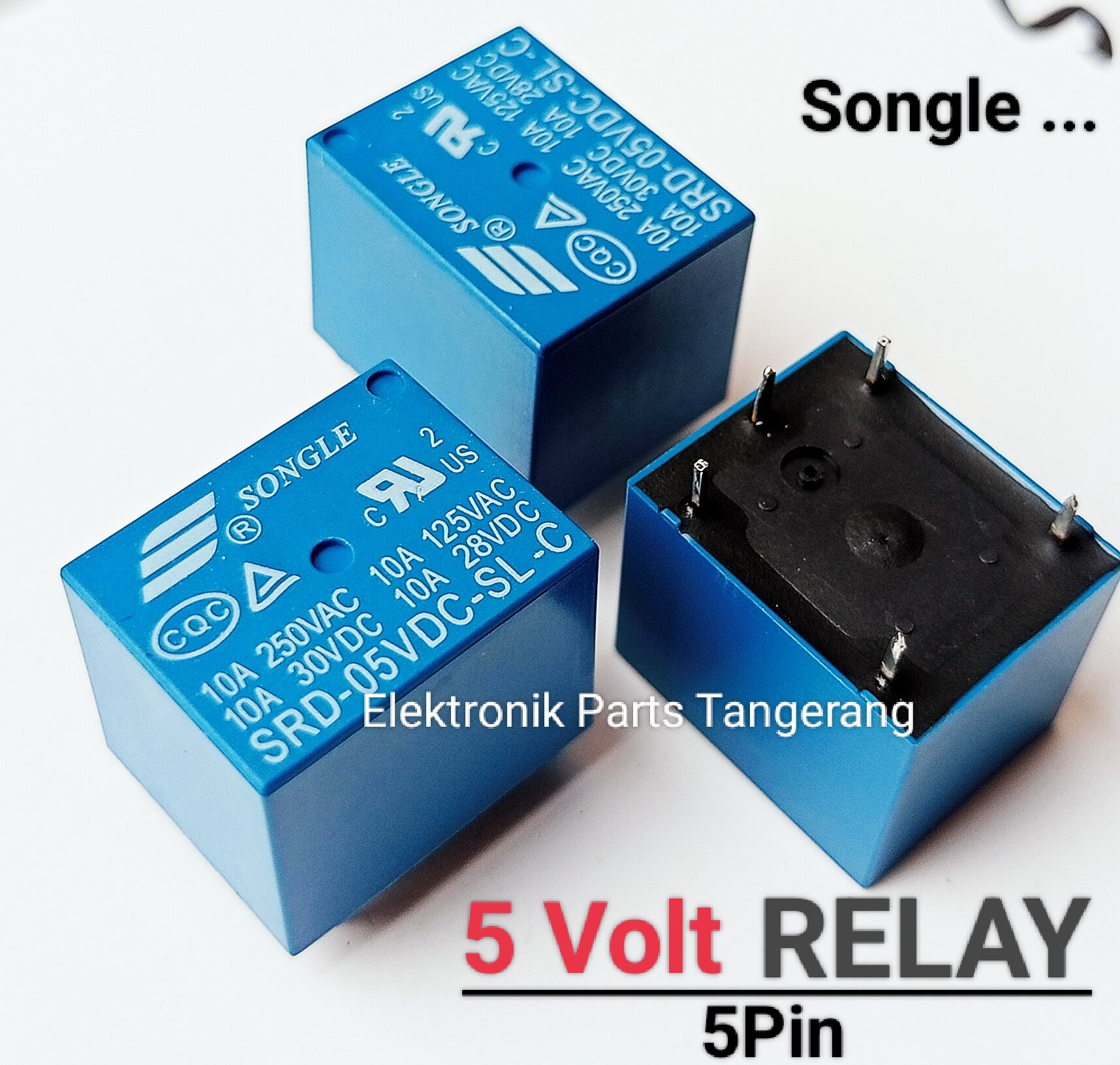RELAY SONGLE 5 VOLT 5 PIN RELAY 5VOLT 5PIN RELAY SONGLE 5V 5 KAKI RELAY ...