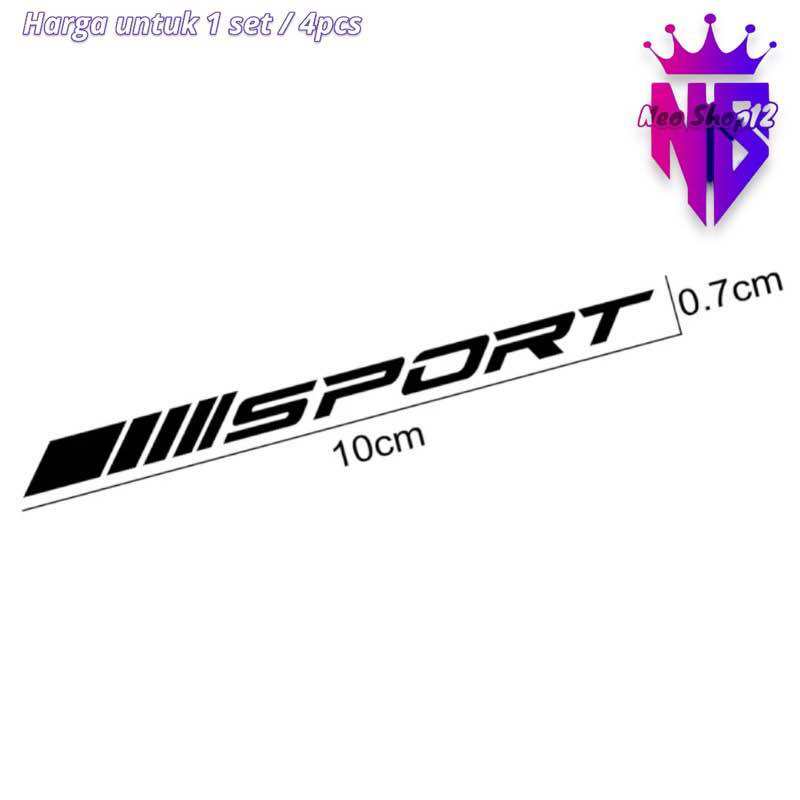 1 set/4pcs Stiker Sport Velg Mobil Universal | Lazada Indonesia