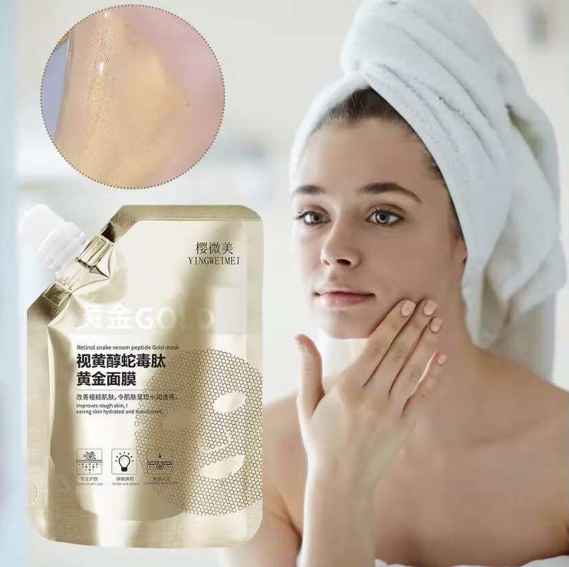 RETINOL SNAKE VENOM GOLD MASK/EGG SHELL MASK CREAM CANGKANG TELUR ANTI ...