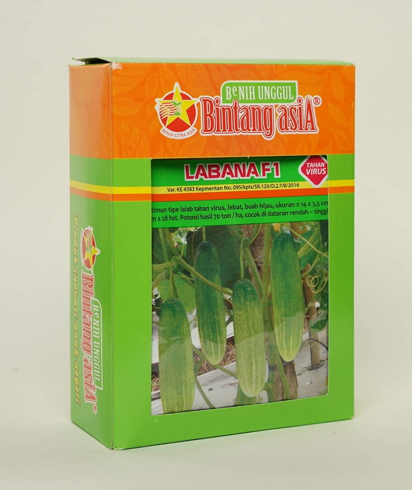 Benih Timun Labana F1 (Cap Benih Bintang Asia) Isi 20 gram Kadaluarsa ...