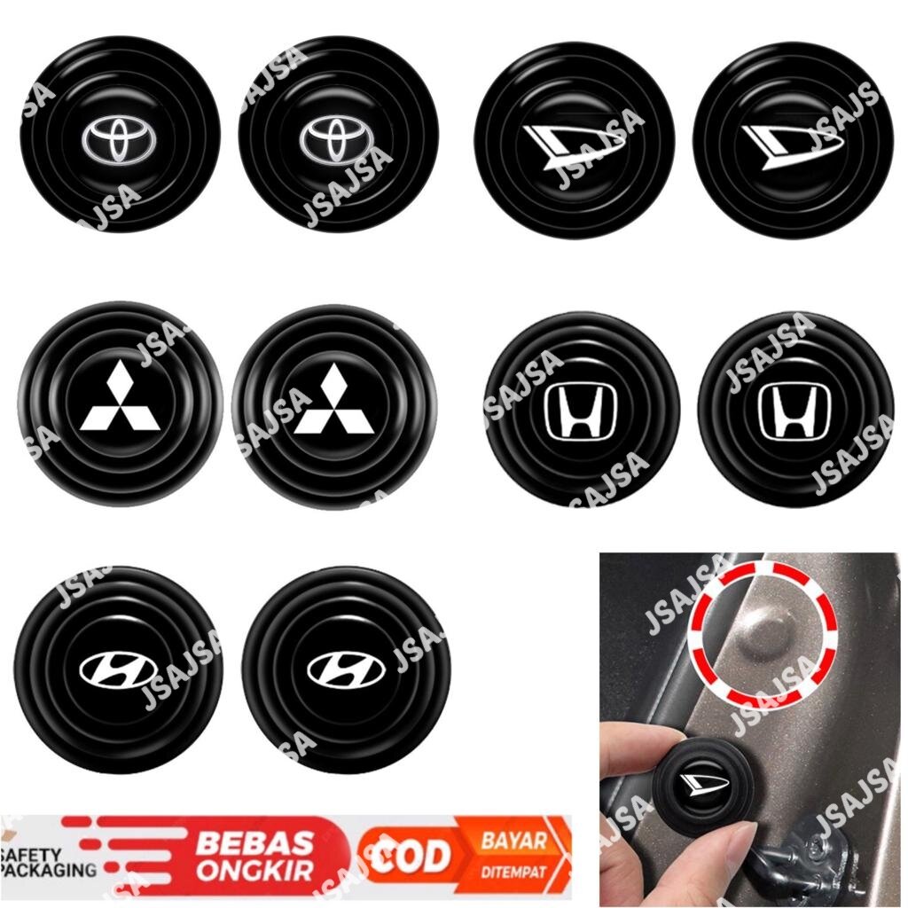 Bantalan Silikon Peredam Kejutan Pintu Mobil Universal Logo | Lazada ...