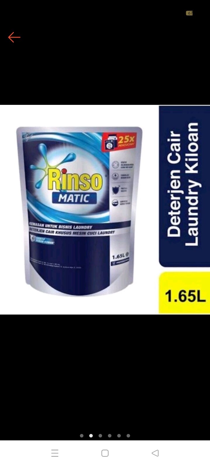 rinso matic cair UK 1.65L mencuci pakaian | Lazada Indonesia