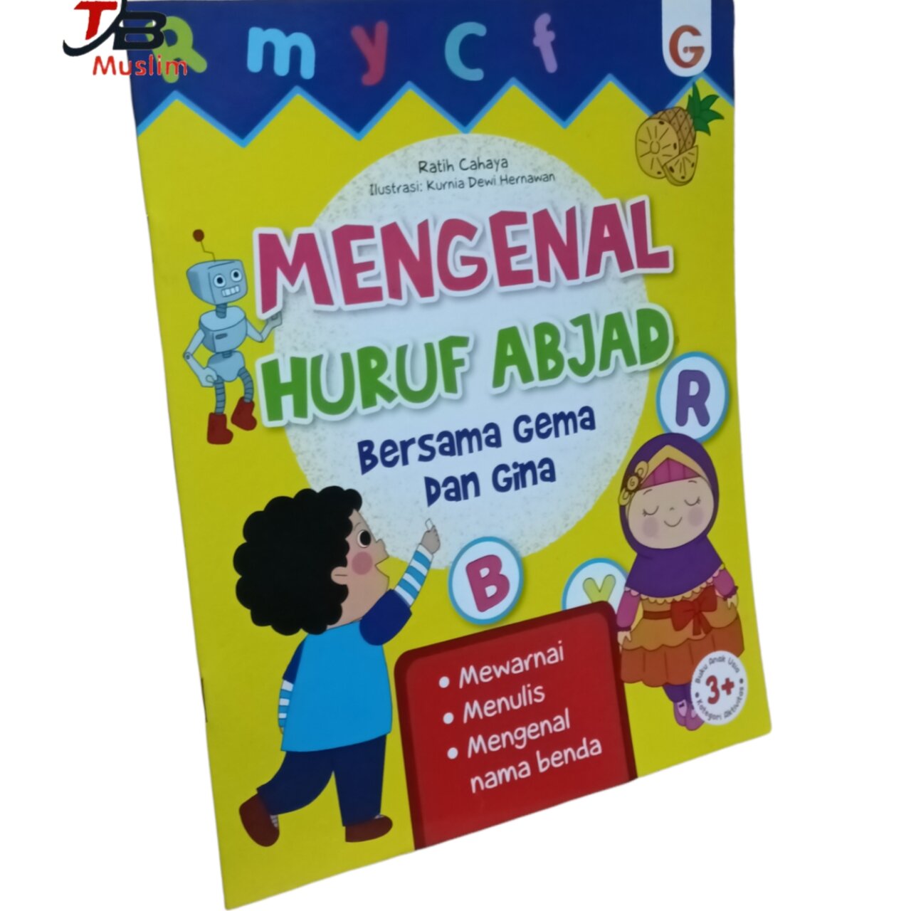 MENGENAL HURUF ABJAD Bersama Gema Dan Gina plus Mewarnai Membaca ...