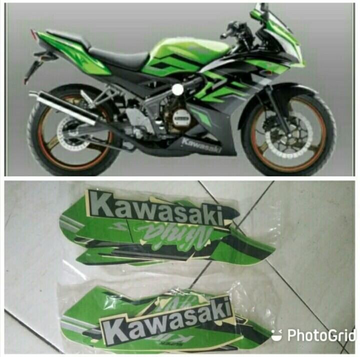 Stiker striping Ninja rr new hijau 2015 ijo metalik | Lazada Indonesia