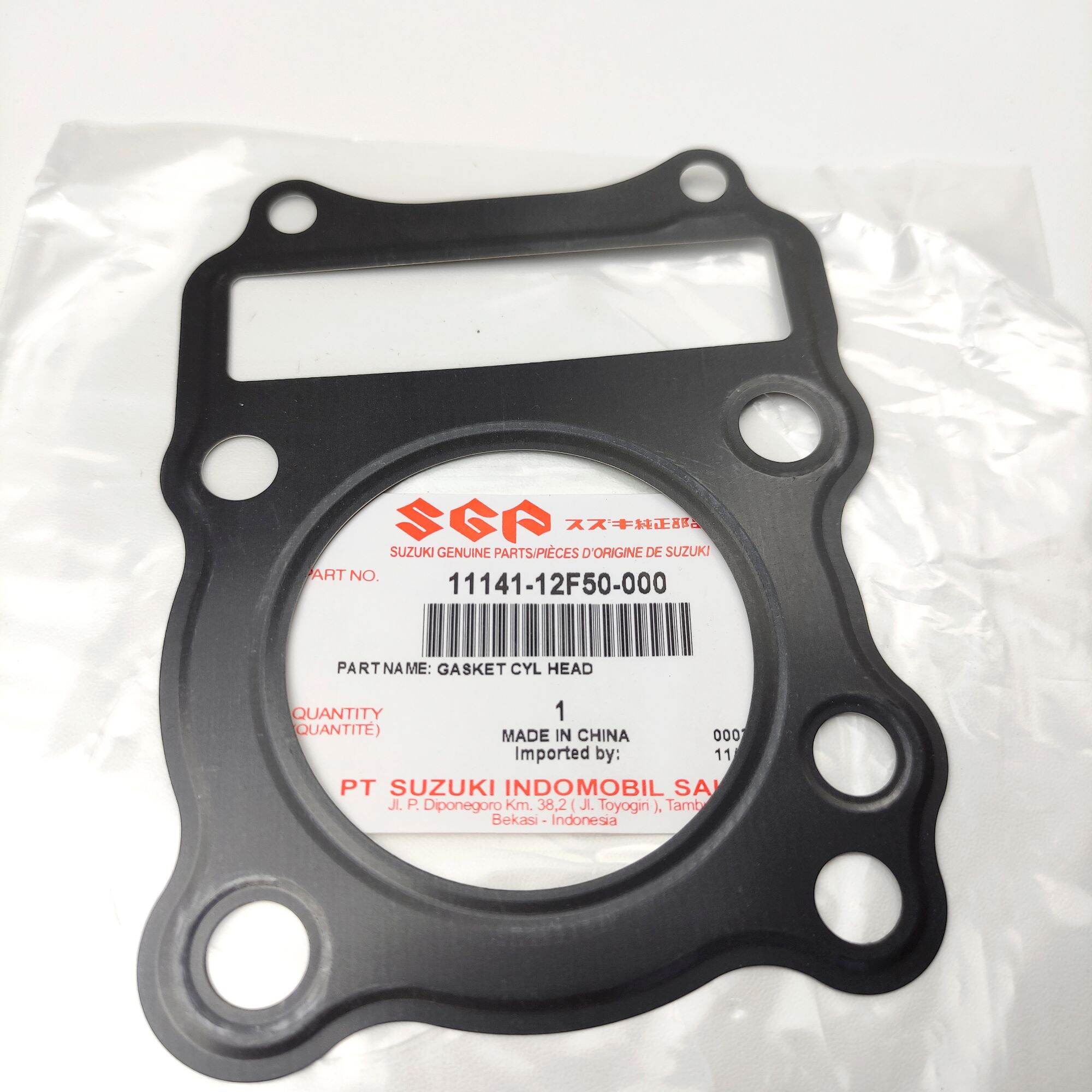 PACKING BLOK HEAD PAKING BLOK SEHER ATAS THUNDER 125 11141-12F50-000 ORIGINAL SGP SUZUKI GENUINE ...