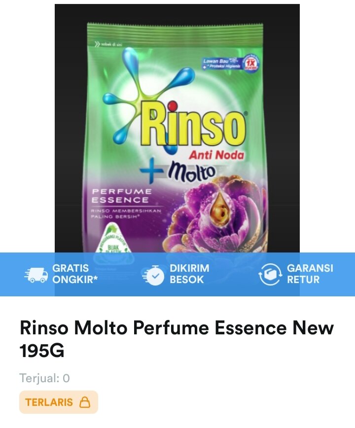 RINSO 195 gr | Lazada Indonesia