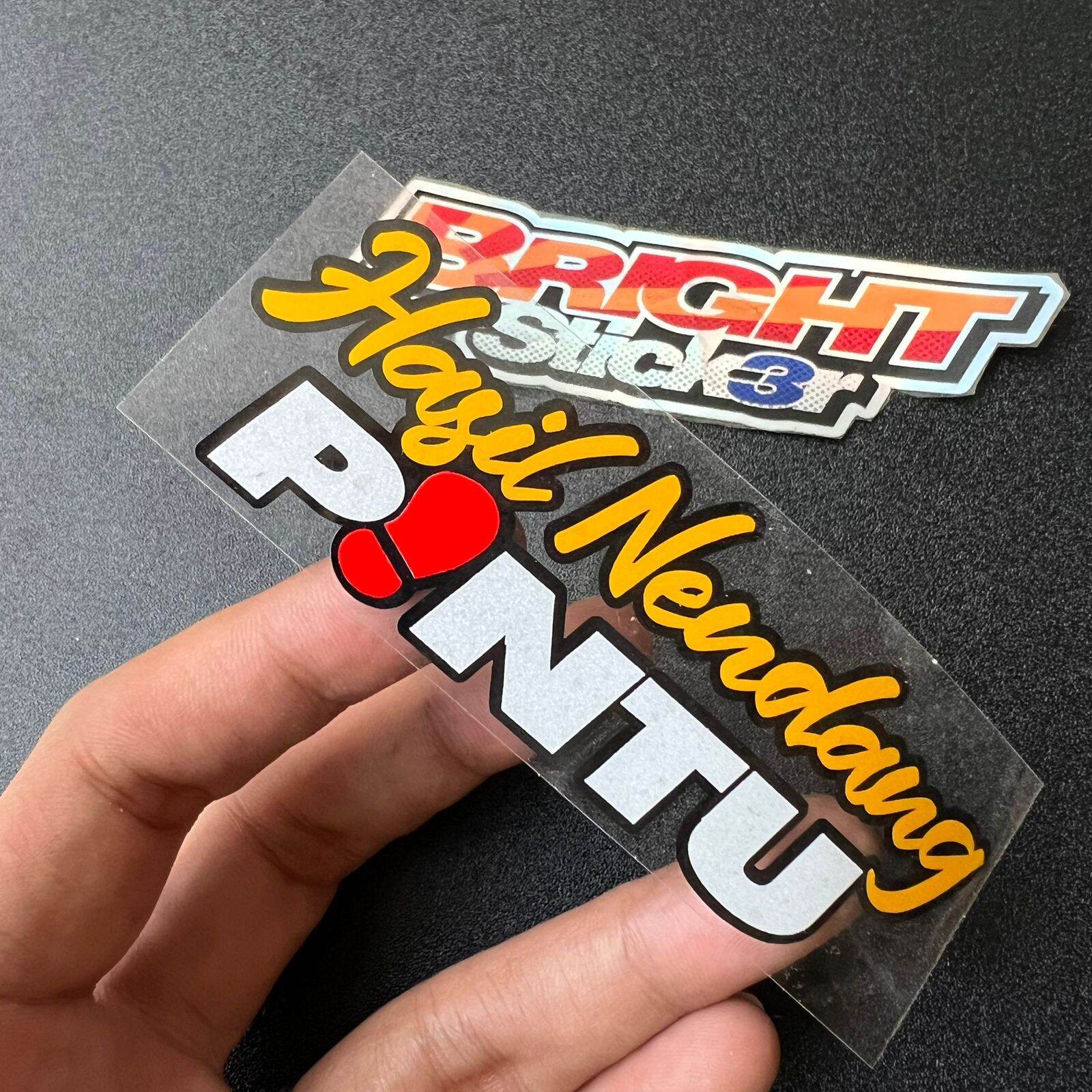 Sticker Stiker Hasil Nendang PINTU Cutting | Lazada Indonesia