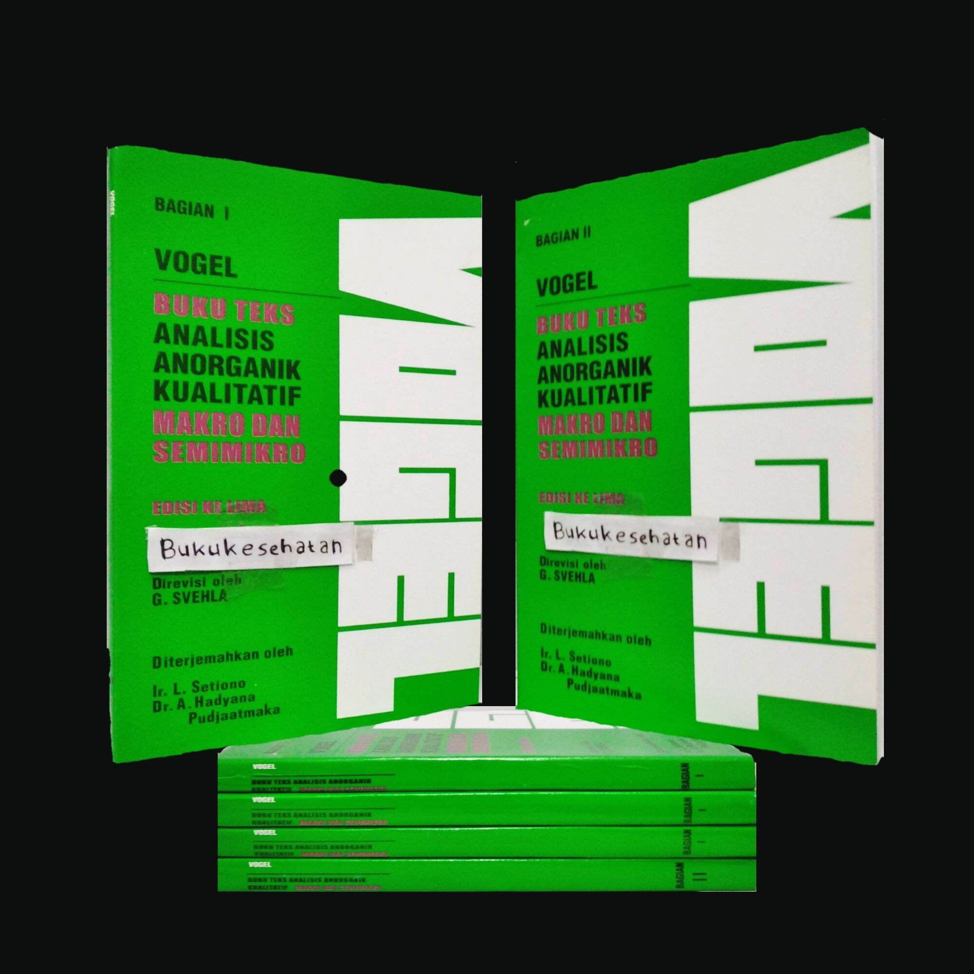 VOGEL, ( SEPAKET Jilid 1&2 ) , BUKU TEKS ANALISIS ANORGANIK KUALITATIF ...