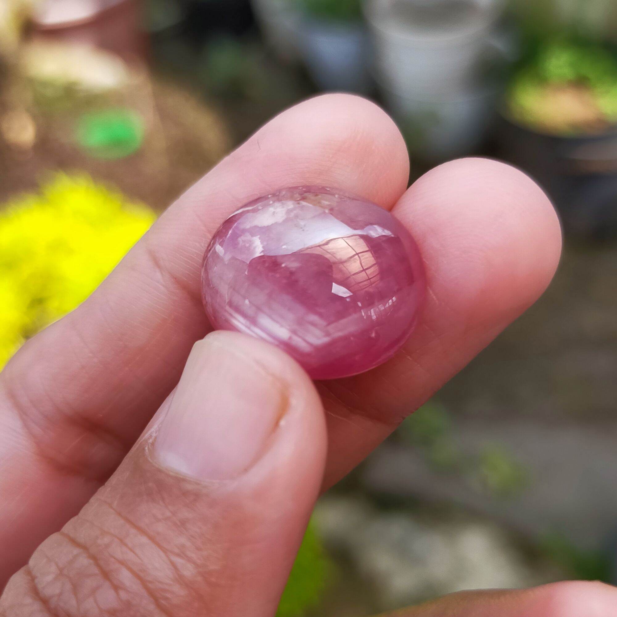 Batu permata ruby star motif pangkat batu asli kalimantan | Lazada ...