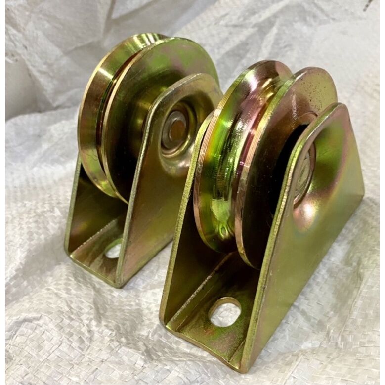 Roda Pagar 2" Inchi (50mm) Roda Pintu Paret Besi 2" Model Siku & Bulat ...