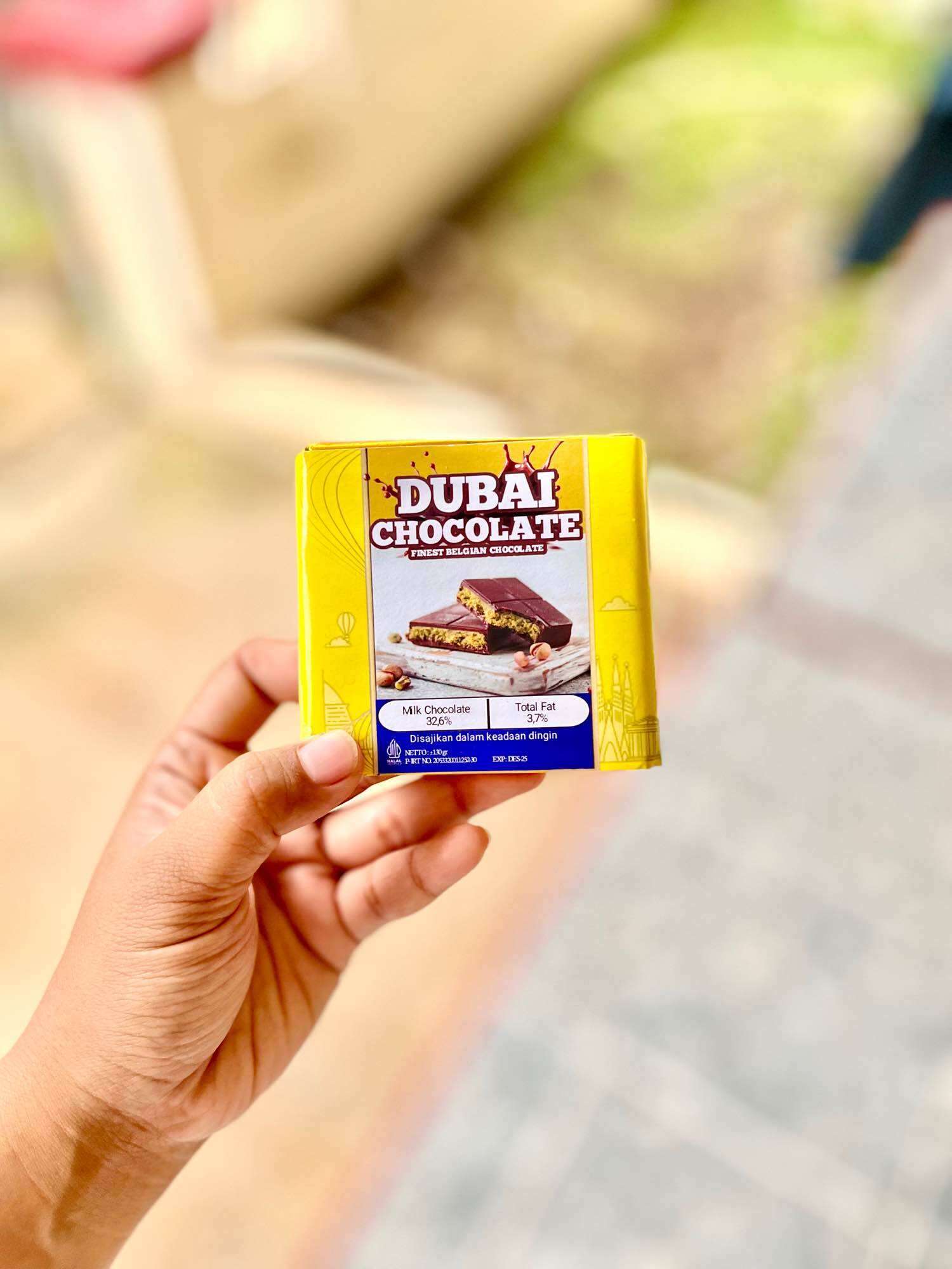 [ KECIL ] COKLAT DUBAI ukuran kecil 130gr CHOCOLATE DUBAI PISTACIO ...