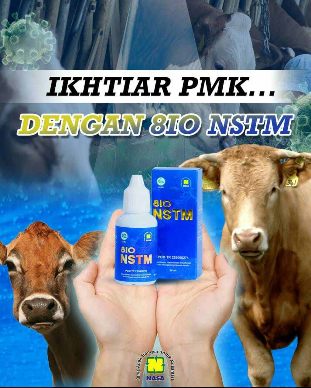 OBAT PMK SAPI - RAMUAN HERBAL TETES NSTM - NSTM NASA SUPER TRACE MINERAL
