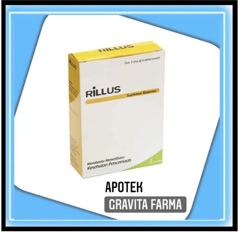 Rillus Probiotik jual per strip isi 6 tablet | Lazada Indonesia