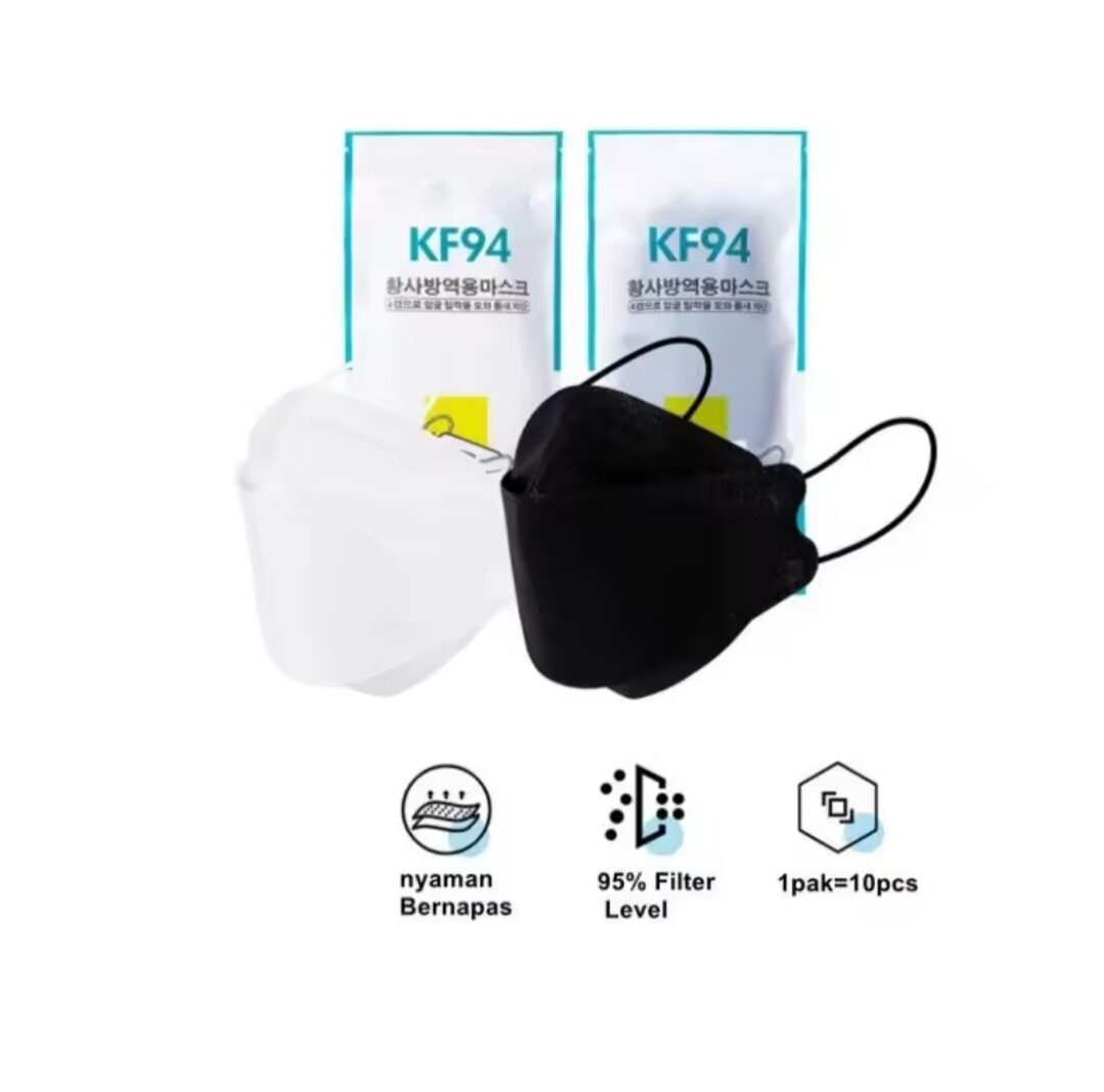 Masker KF94 murah / Masker KF94 isi 50 pc warna hitam putih / Masker KF94 isi 100 pcs / Masker ...