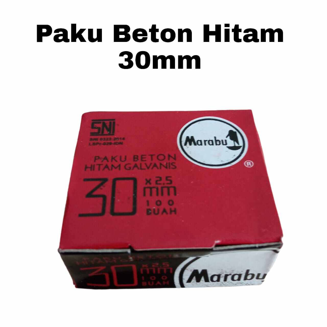 Paku Beton Baja Hitam Marabu 3 cm 30mm HARGA PER KOTAK / Paku Beton ...