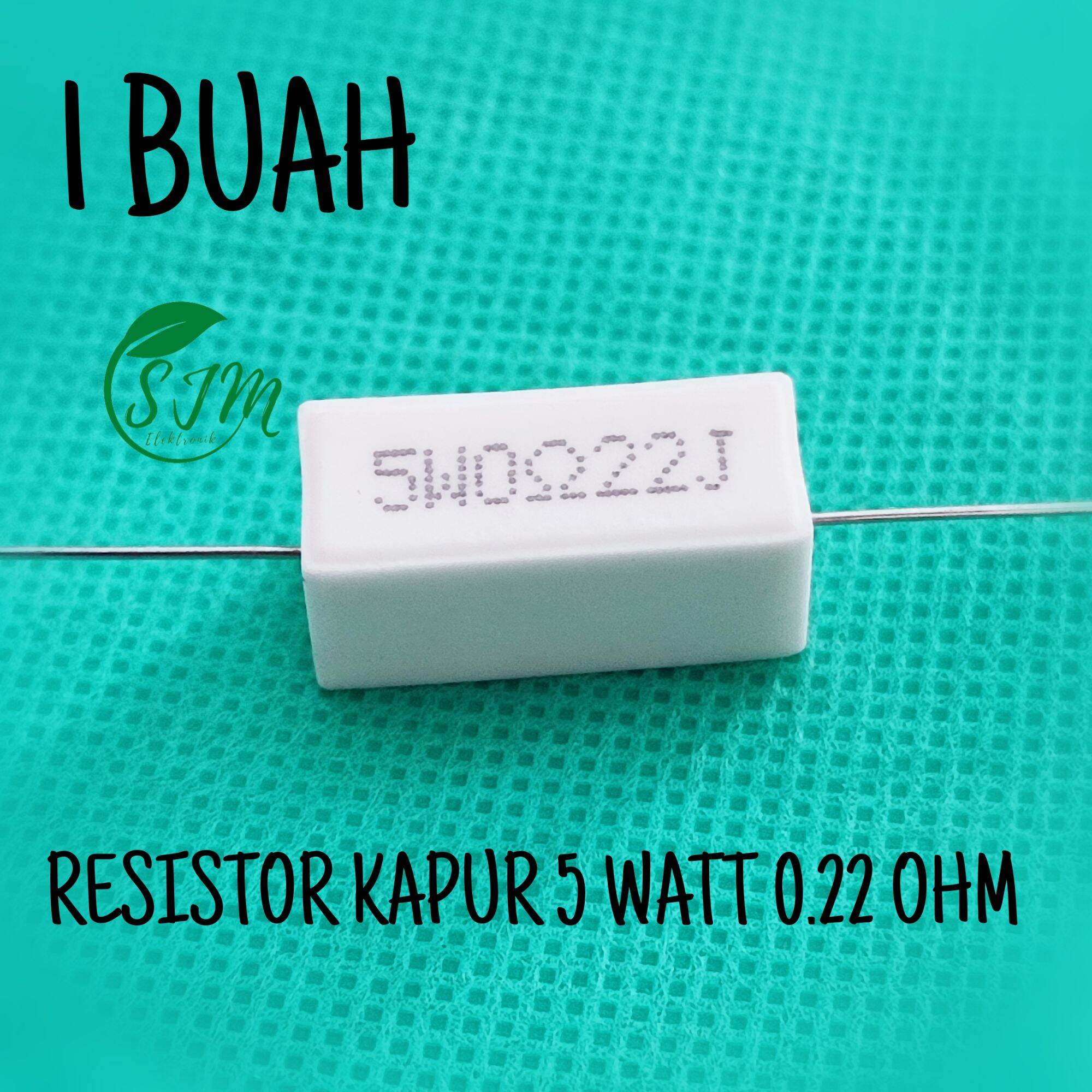 RESISITOR KAPUR 5W 0.22 OHM RESISTOR KAPUR 5 WATT 0.22 OHM | Lazada Indonesia