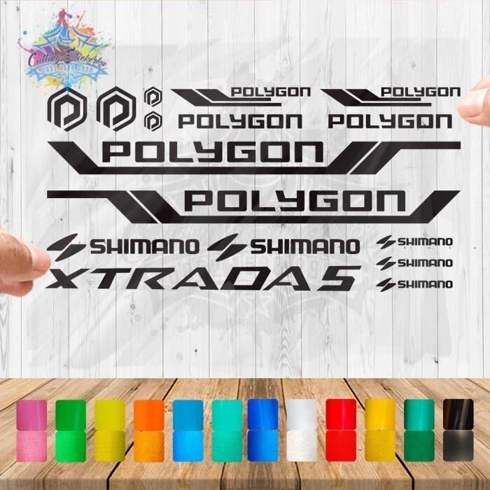 Stiker Sepeda Polygon Xtrada 5 Cutting Stiker Sepeda MTB POLYGON ...