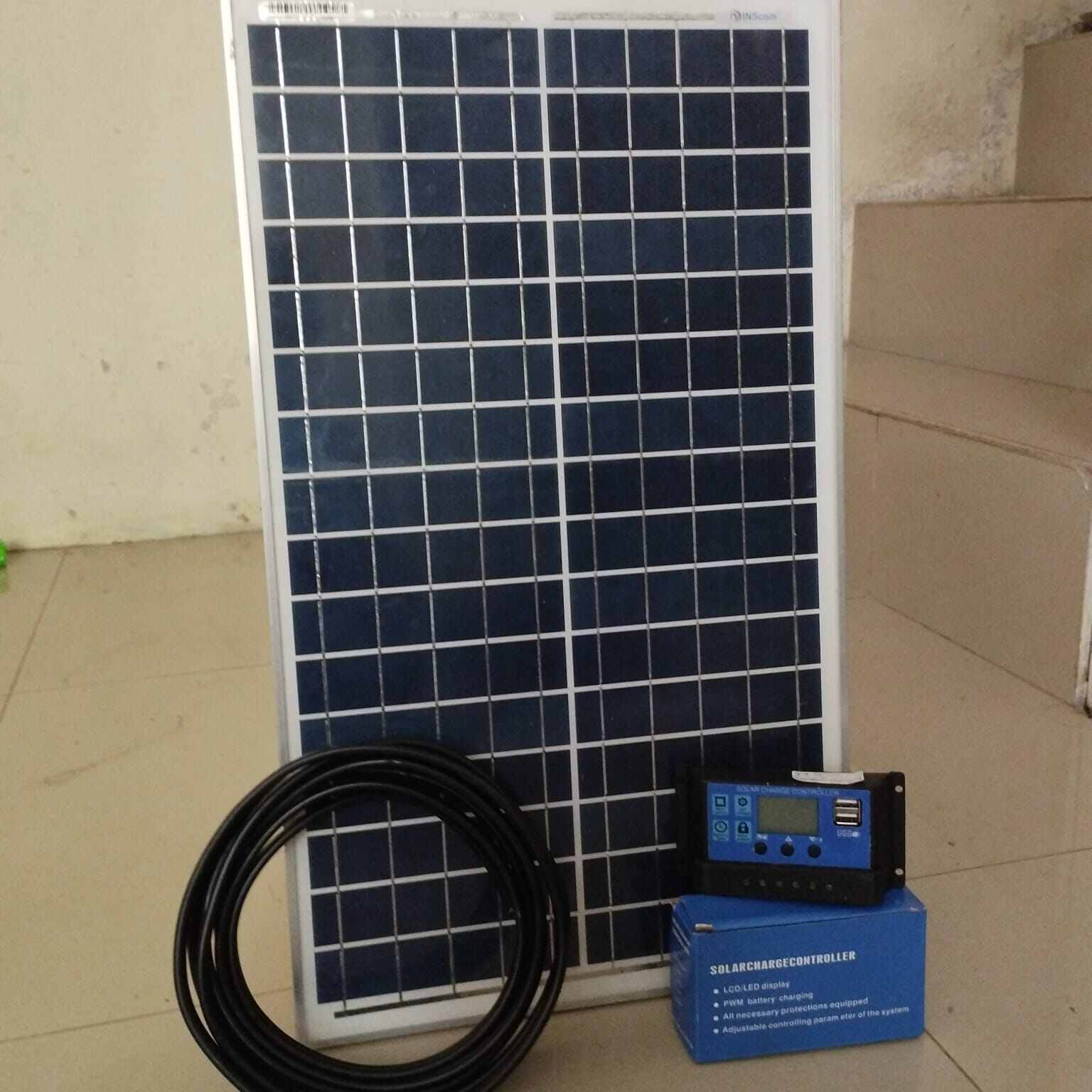 Panel Surya Satu Set 30 Wp Controler dan Kabel Surya | Lazada Indonesia