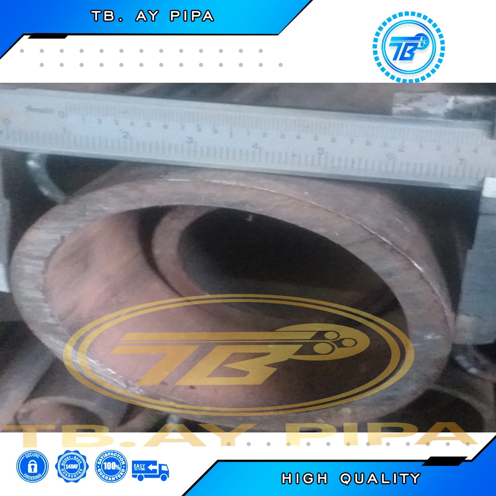 pipa besi seamles 3 inch diameter OD 76 mili diameter ID 60 tebal 7 ...