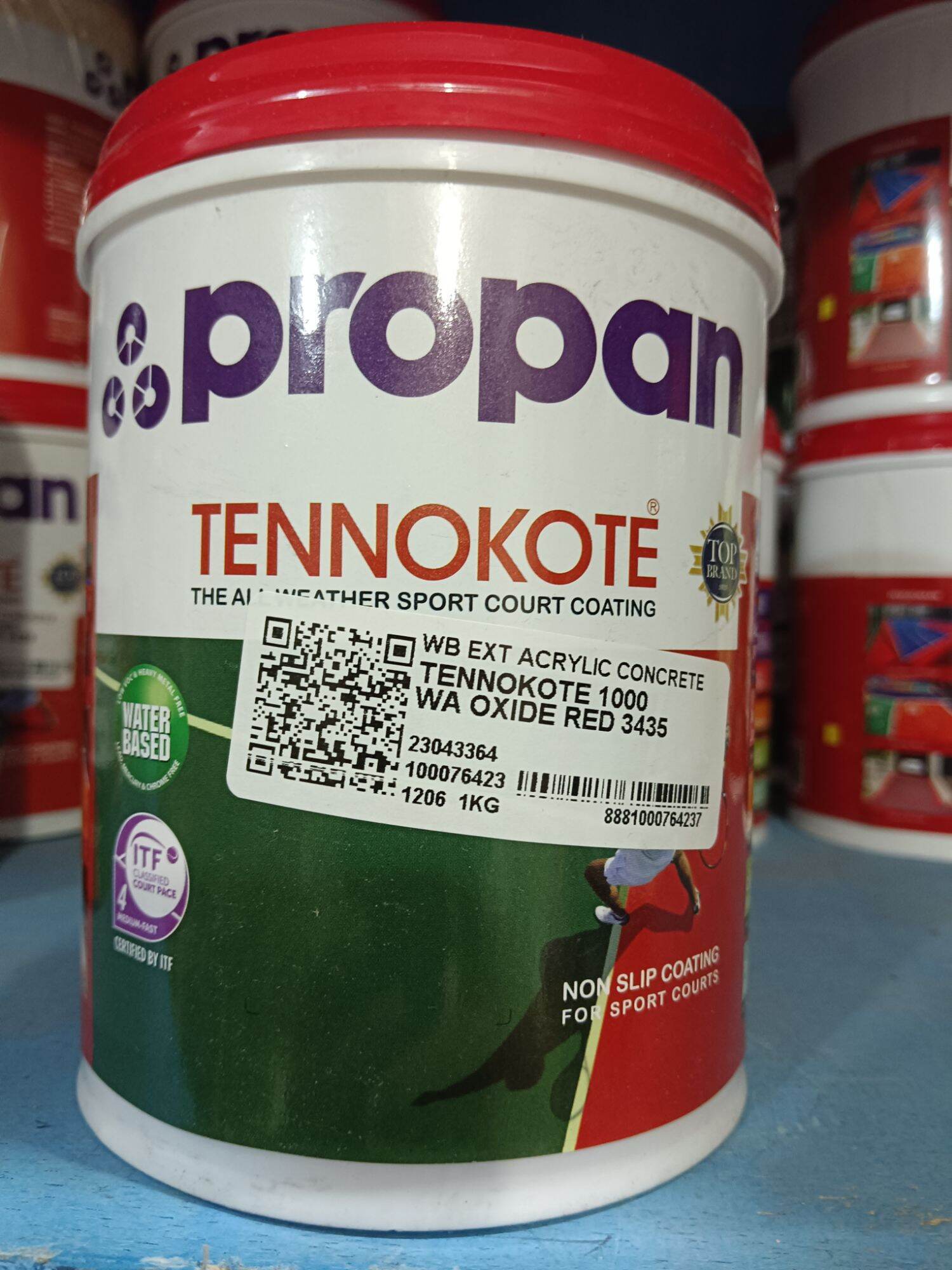 cat propan tennokote oxide red cocok buat cat lapangan-taman bermain ...