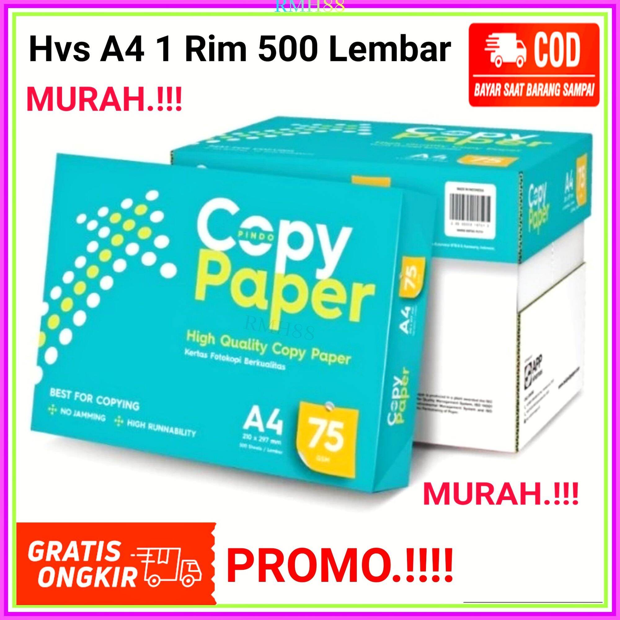 Kertas Hvs A4 1 Rim 500 Lembar COPY PAPER 75gram Lazada Indonesia Kertas Hvs A4 1 Rim 500 Lembar COPY PAPER 75gram Lazada Indonesia