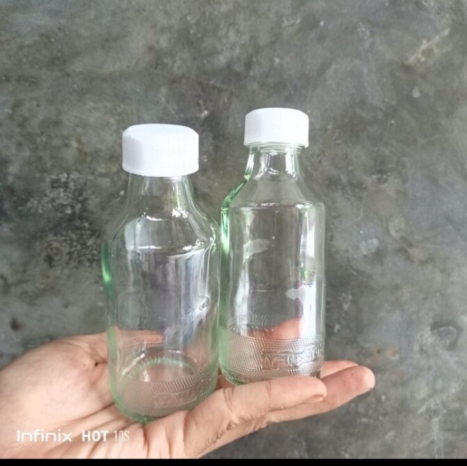 Botol Kaca 150 ml paket 12 pcs Botol lemon / Botol madu / botol ...