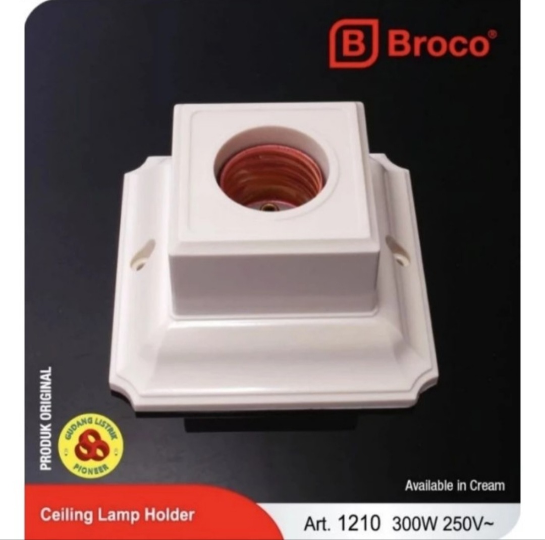 Fitting BROCO Plafon Segi 1210 E27 | Lazada Indonesia