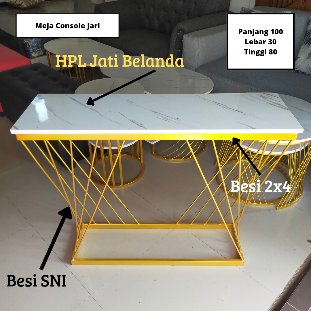Meja Console Minimalis Jari Jari | Lazada Indonesia