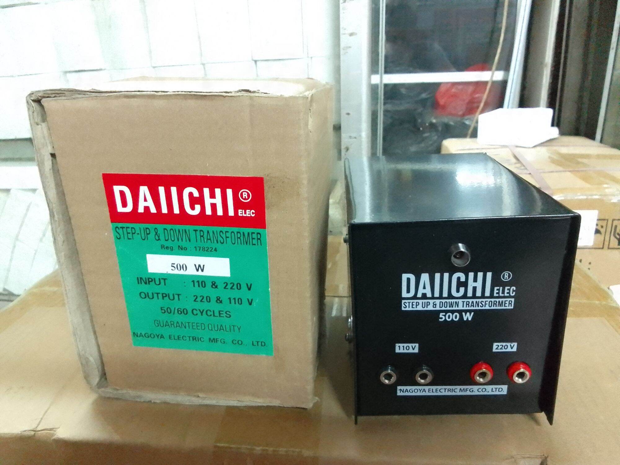 Trafo Step Down & Up 500 Watt 110v 220v Transformer Merk DAIICHI 500W ...