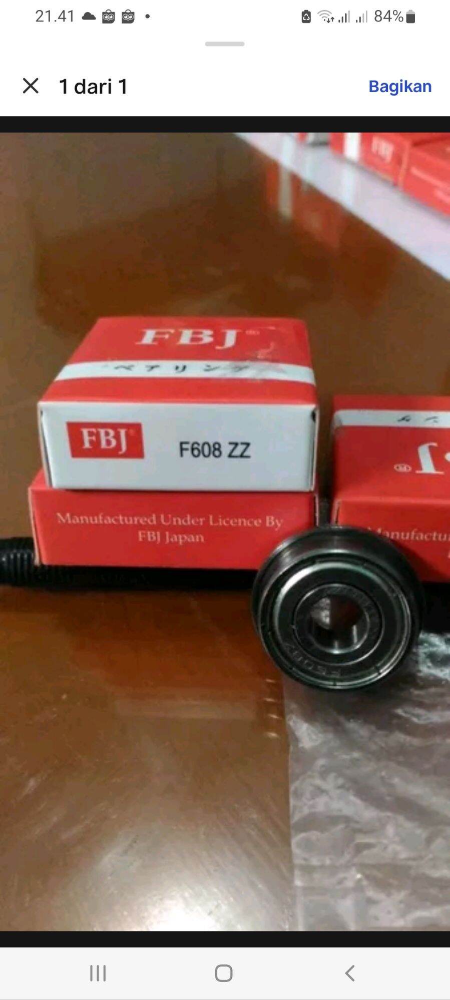 Ball bearing F 608 ZZ FBJ (Flange) | Lazada Indonesia
