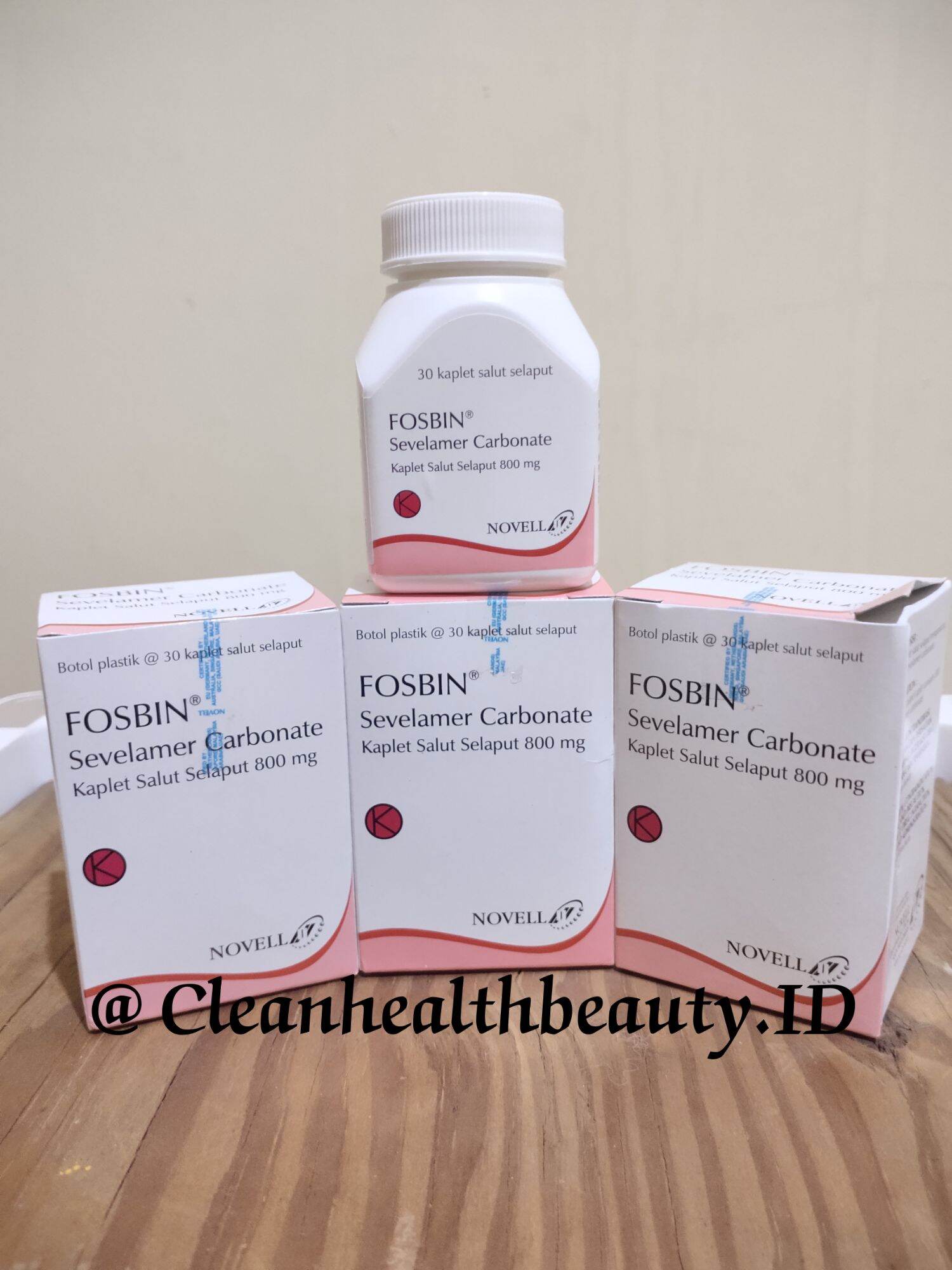 Binder fosfat Fosbin 800mg sevelamer pengikat fosfor | Lazada Indonesia