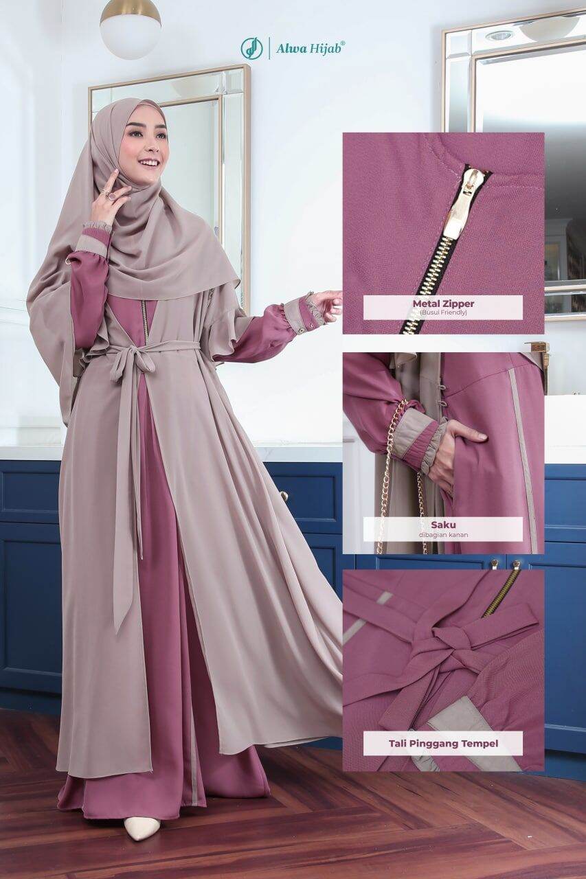 Miracle Of Raya Sarimbit By Alwa Hijab | Gamis Mom Couplean Sarimbit Terbaru 2023 | Lazada Indonesia