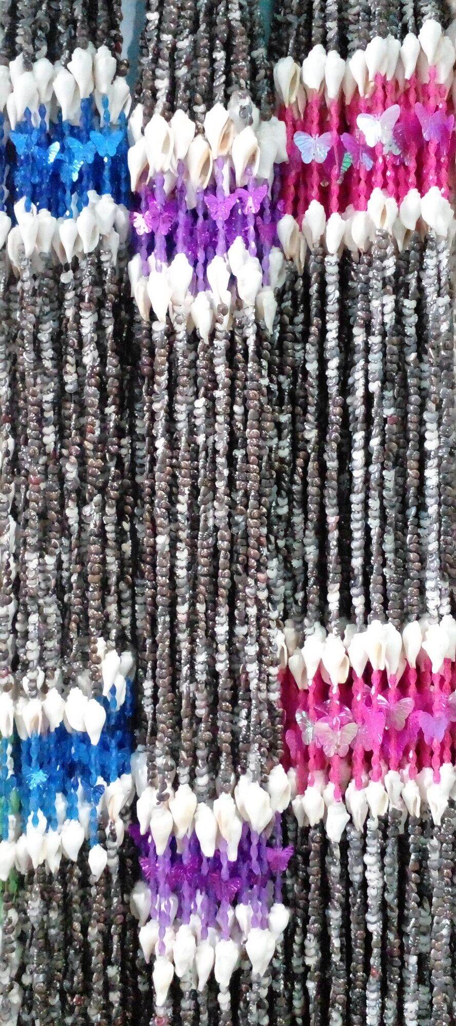 tirai kerang pintu dan penyekat ruangan panjang 180 cm isi 20 untai ...