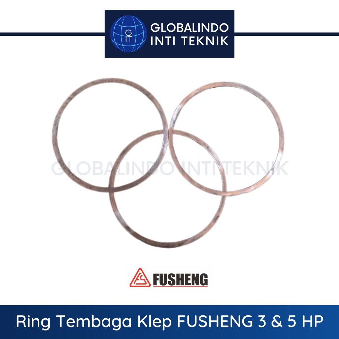 Paking Ring Tembaga Klep Kompresor Angin FUSHENG 3 & 5 HP / Valve Seat ...