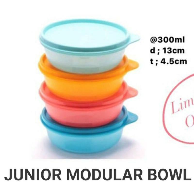 Tupperware ori junior modular bowl 1pcs.kapasitas 300ml ori | Lazada ...