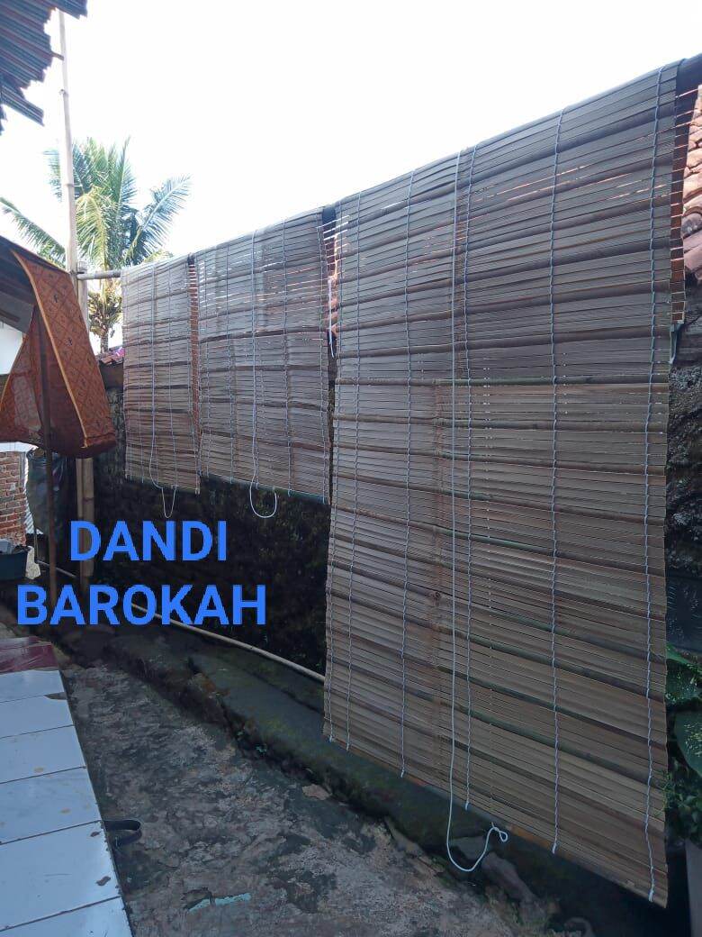 Tirai bambu gulung/ Tirai jendela / Tirai pintu / Tirai bambu penyekat ...