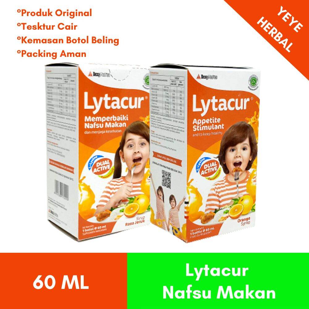 Lytacur Sirup Memperbaiki Nafsu Makan | Lazada Indonesia