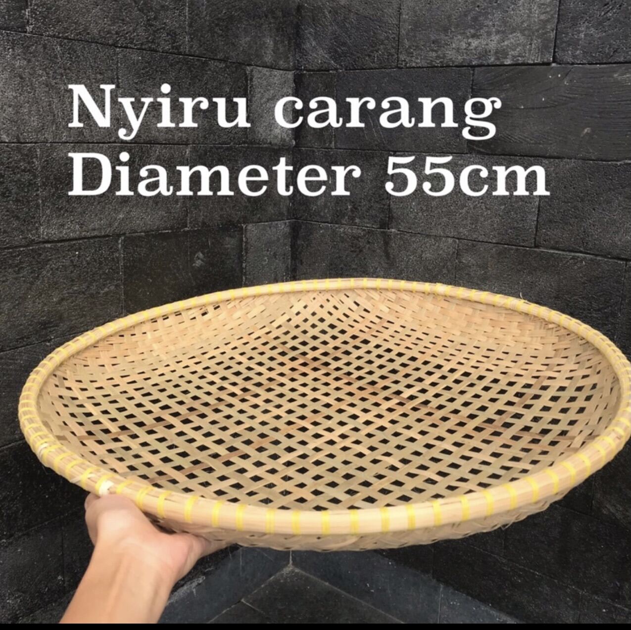 Nyiru Carang / Tampah Bambu Carang / Tampah Carang / (Diameter 60cm ...