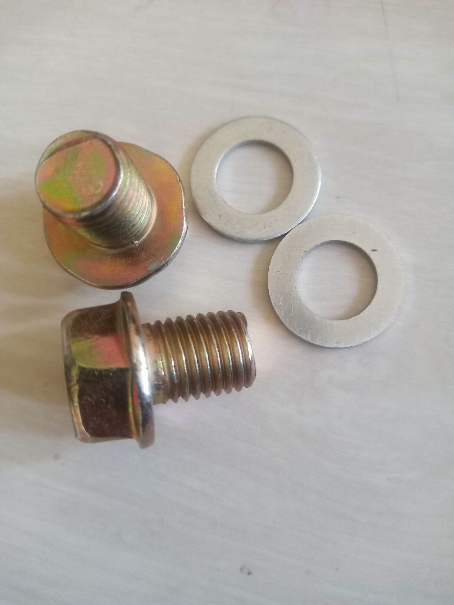 Baut Tap Oli Honda (supra vit, supra x) +Ring Alumunium. kunci 17, ulir ...