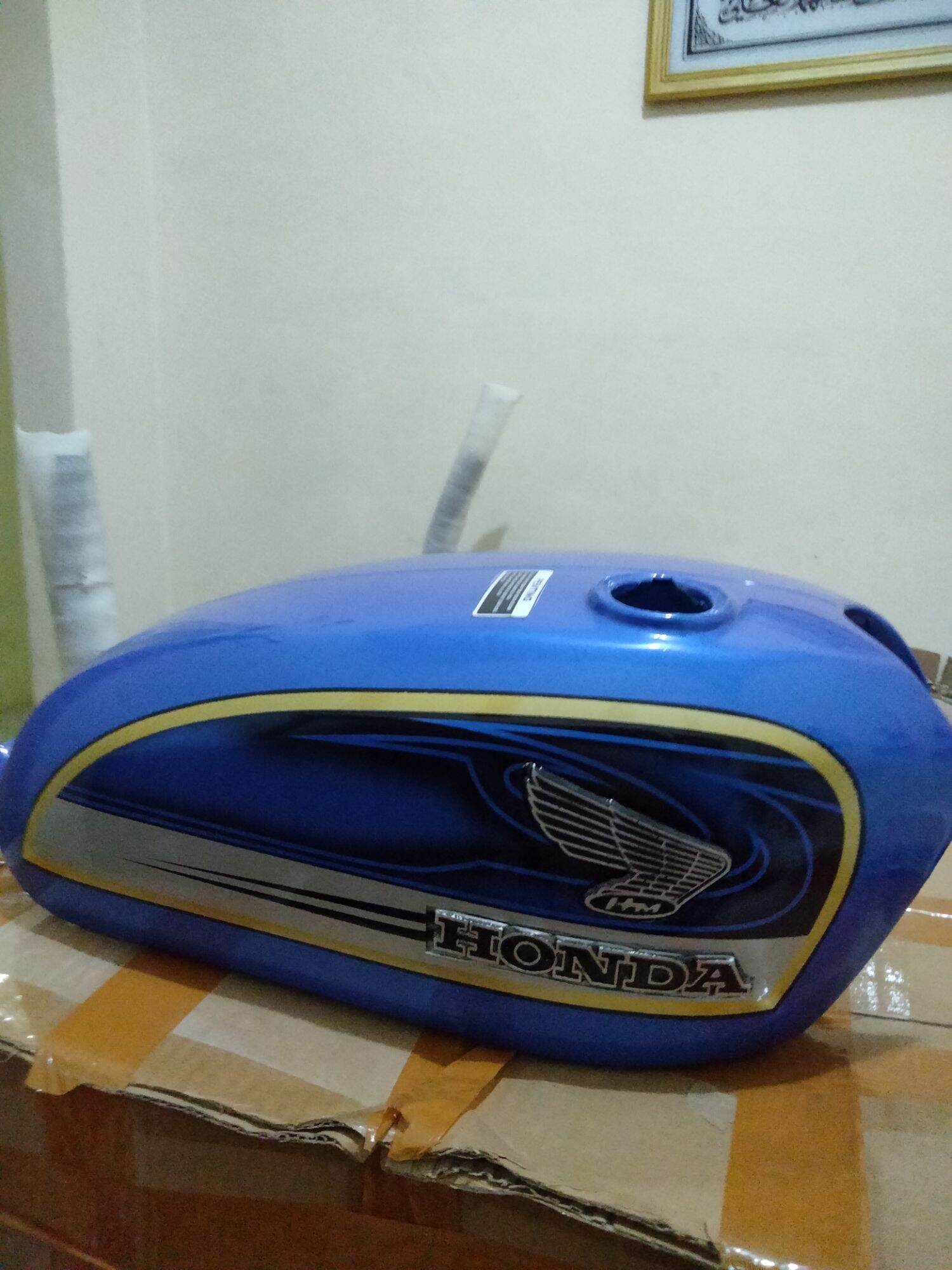 TANGKI CB MODEL GRAVIS PRES GALVANIS CAT BIRU | Lazada Indonesia