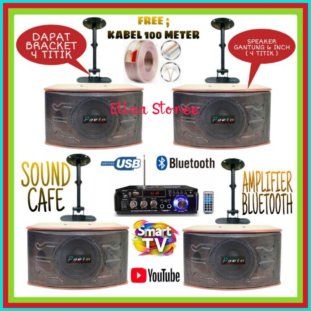 PROMO PAKET SPEAKER CAFE DAN RESTORAN 4 TITIK AUDIO PROFESIONAL SYSTEM ...