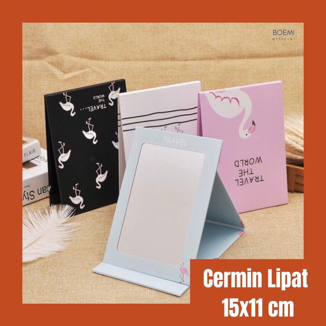 Cermin Lipat Portable Kaca Lipat Model Buku Cermin Makeup | Lazada ...